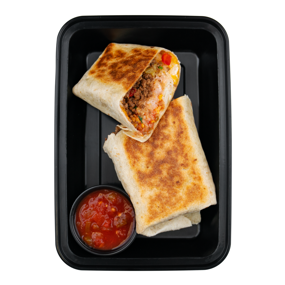 Healthy & Savory Beef Burrito Wrap Meal | Eat Clean Bro